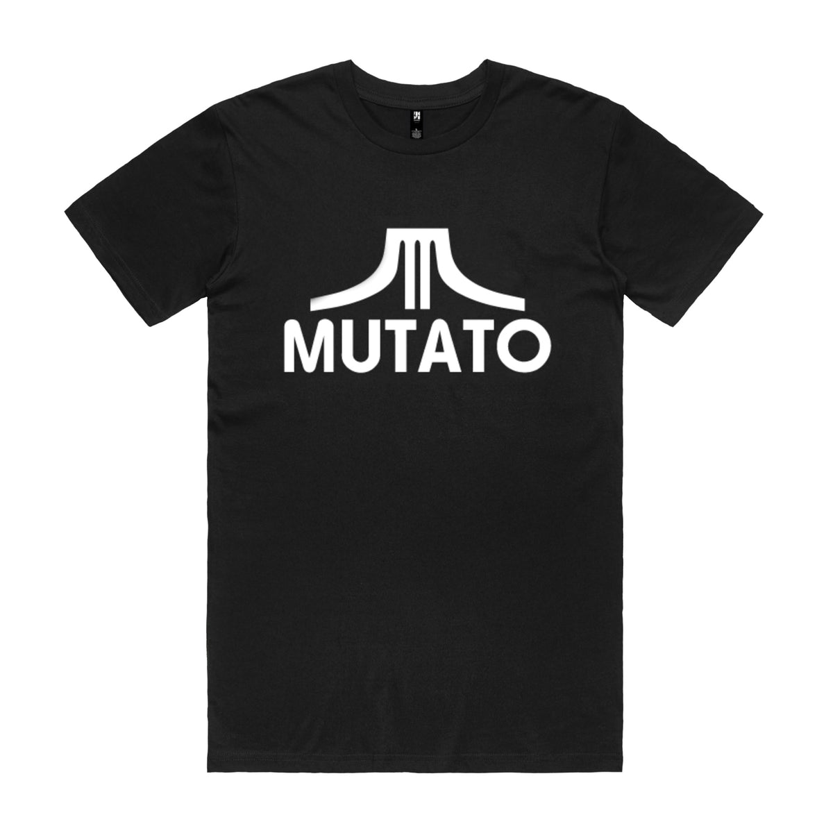 Mutato White Logo Black Heavyweight T-Shirt – Mutato Entertainment